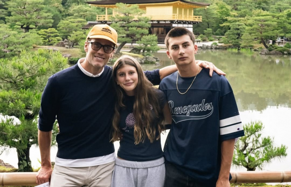 Viagem em família: Tom Brady e os filhos Benjamin e Vivian registram ...