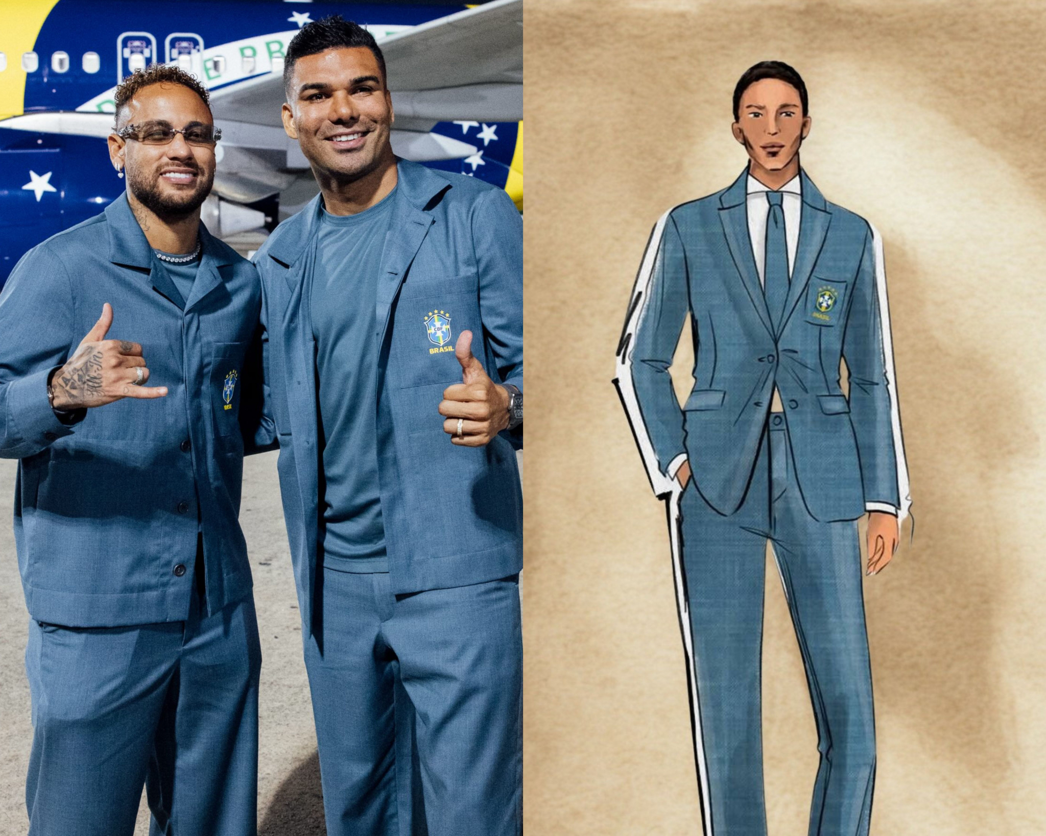 Seleção Brasileira embarca para a Copa do Mundo com uniforme assinado ...